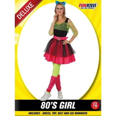 Adults Costume (Deluxe) - 80's Girl – Bonanza Variety