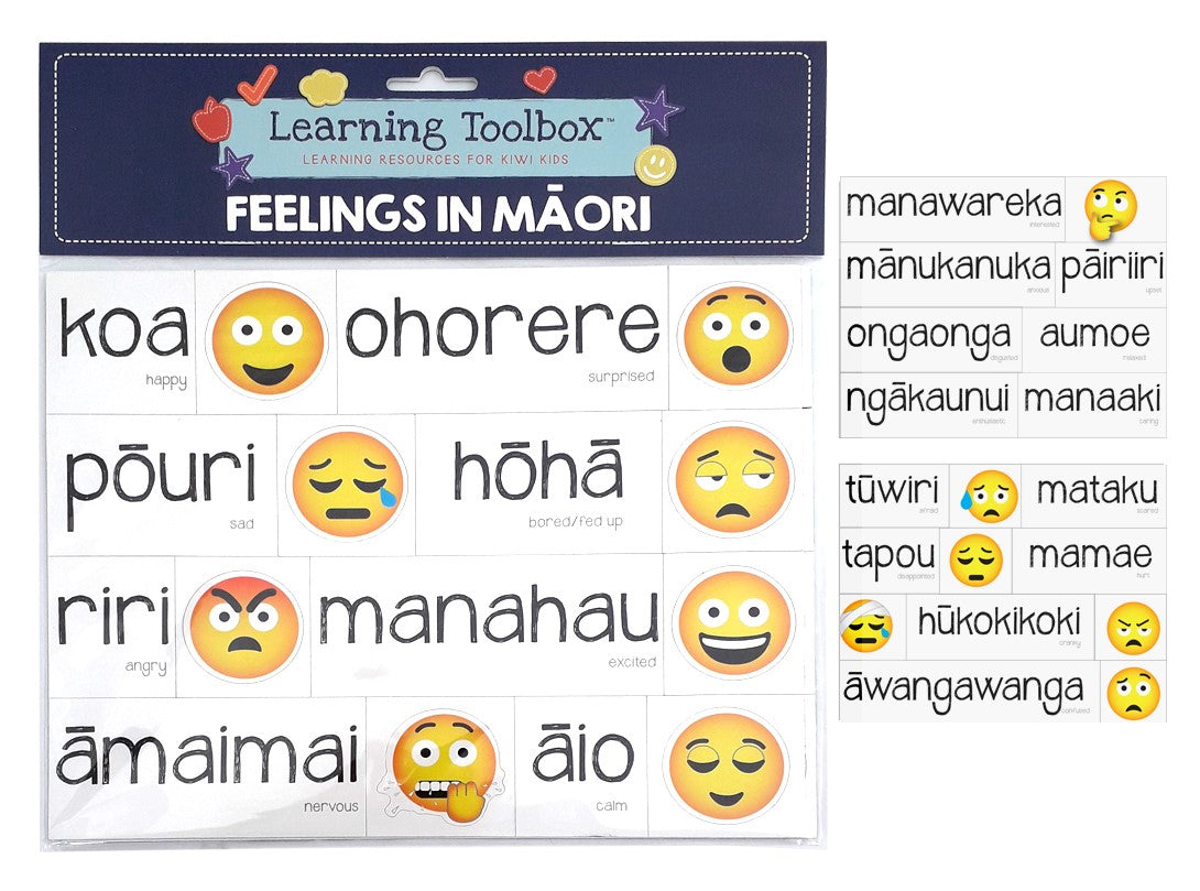 Magnetic Learning Resources - Feelings In Maori – Bonanza Variety